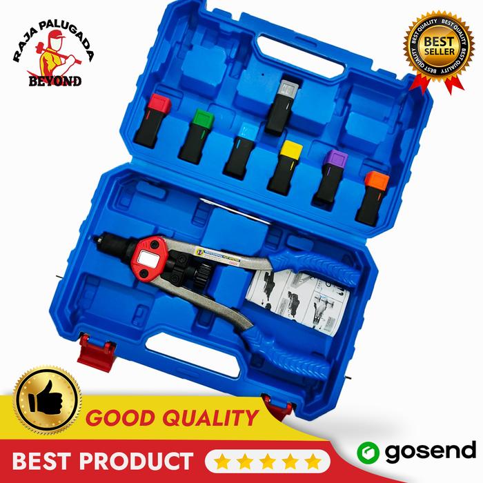 Jual CMART NUT RIVETING KIT 9 PCS TANG RIVET LURUS M3 - M10 RIVETER ...
