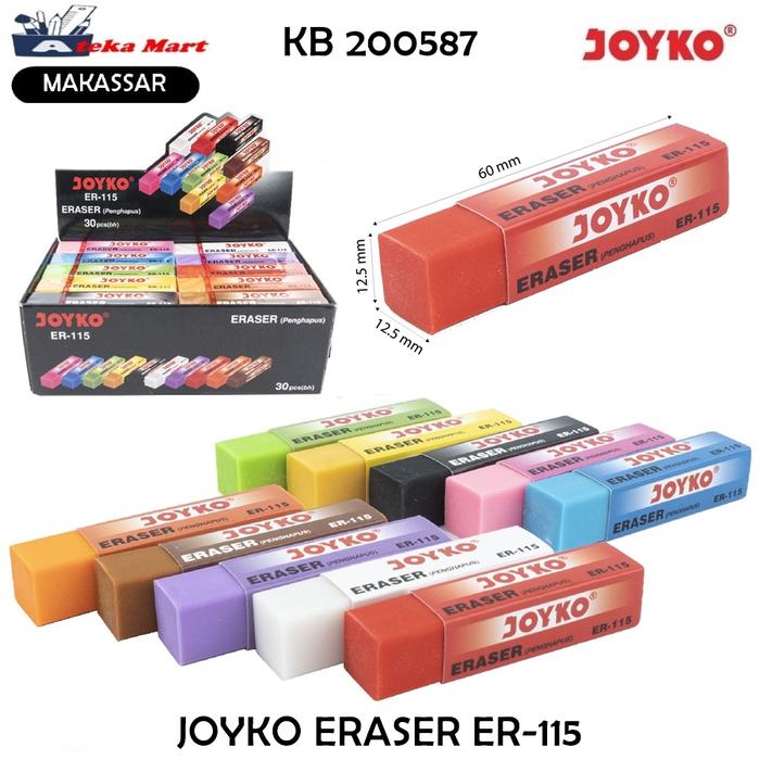 Jual [BOX/30PCS] JOYKO ERASER ER-115 PENGHAPUS - Kota Makassar - ATEKA-MART MAKASSAR | Tokopedia