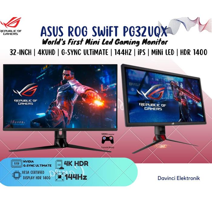 Jual ASUS ROG SWIFT PG32UQX GAMING MONITOR 32" 4K UHD 144HZ IPS MINI ...