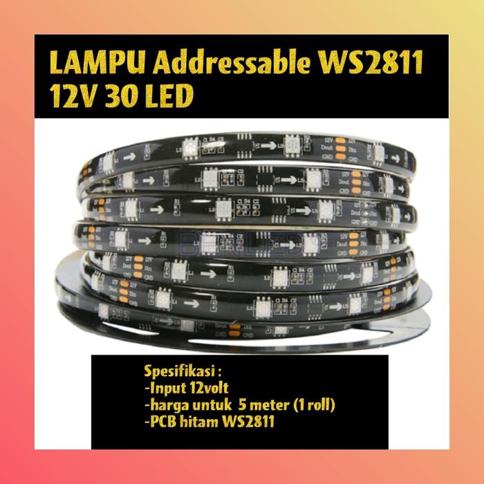 Jual LAMPU WS2811 12V 30 LED/ METER - Jakarta Utara - Intelligent DIY ...