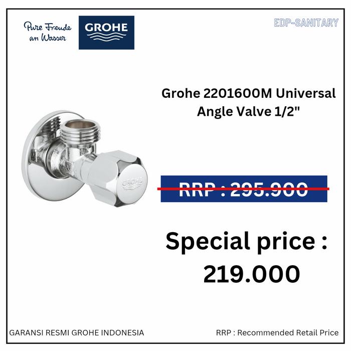 Jual Grohe 22016000 Universal angle valve 1/2" - Kota Bekasi - EDP-28 ...