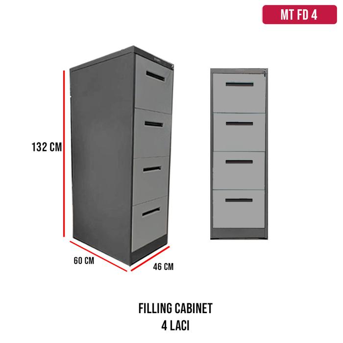 Jual Filling Cabinet 4 Laci Filling Cabinet Besi 4 Susun Lemari Cabinet - Kota Bandung ...