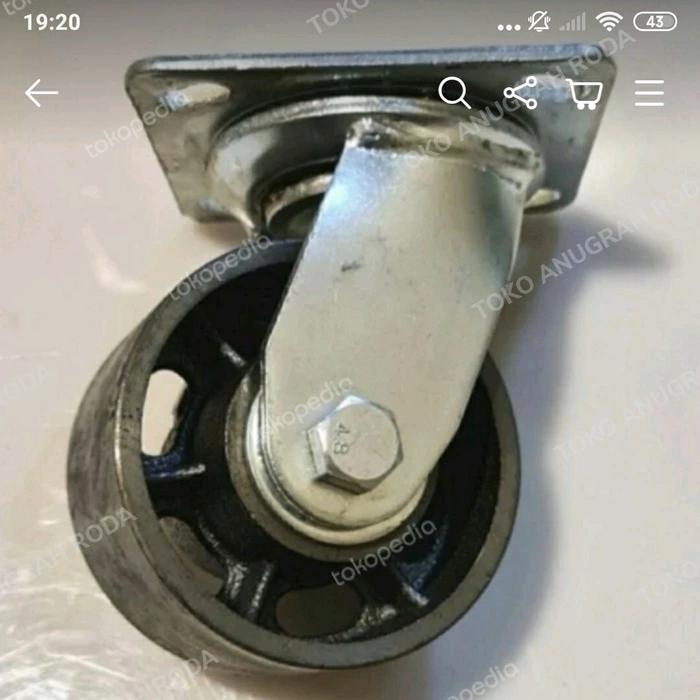 Jual roda besi heavy duty 4 inch swivel / putar - Jakarta Barat - TOKO ...