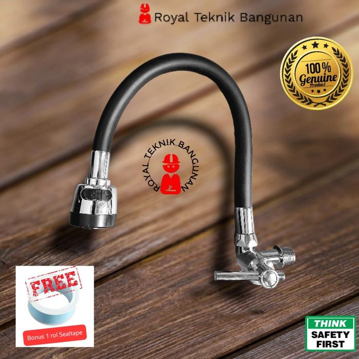 Jual Kran Angsa Flexible Karet On Off/ Keran Air Fleksibel Dapur/ Sink ...