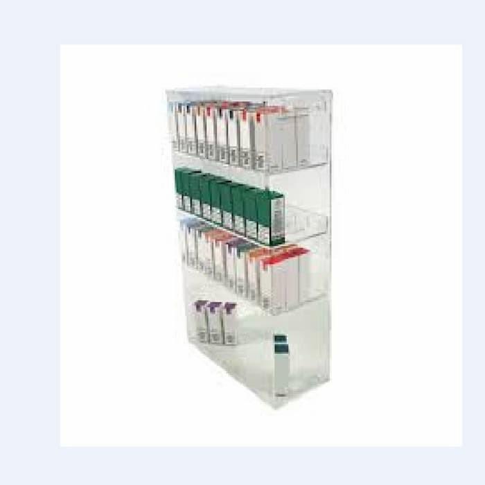 Jual akrilik 80x72 6susun 20cm tempat rak wadah rokok display botol ...