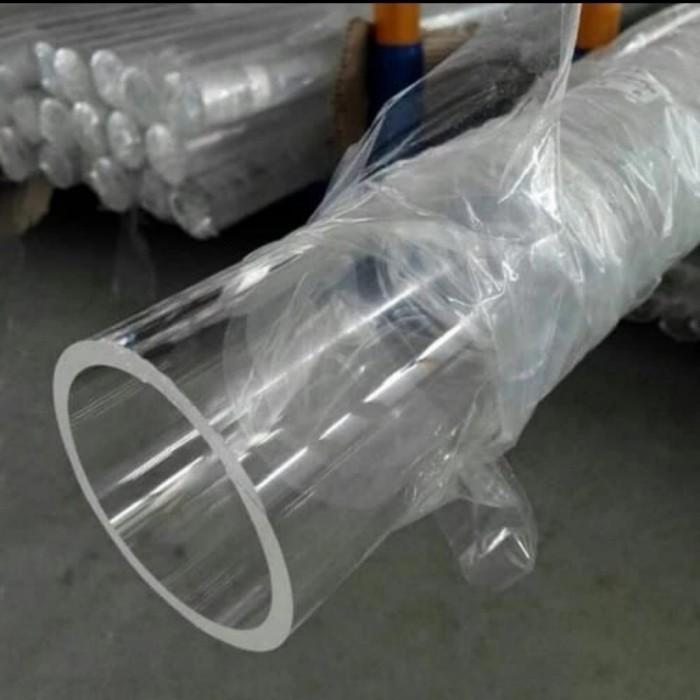Jual Pipa Akrilik Bening 3" Inch x 50cm/ Custom Pipa Acrylic Clear ...