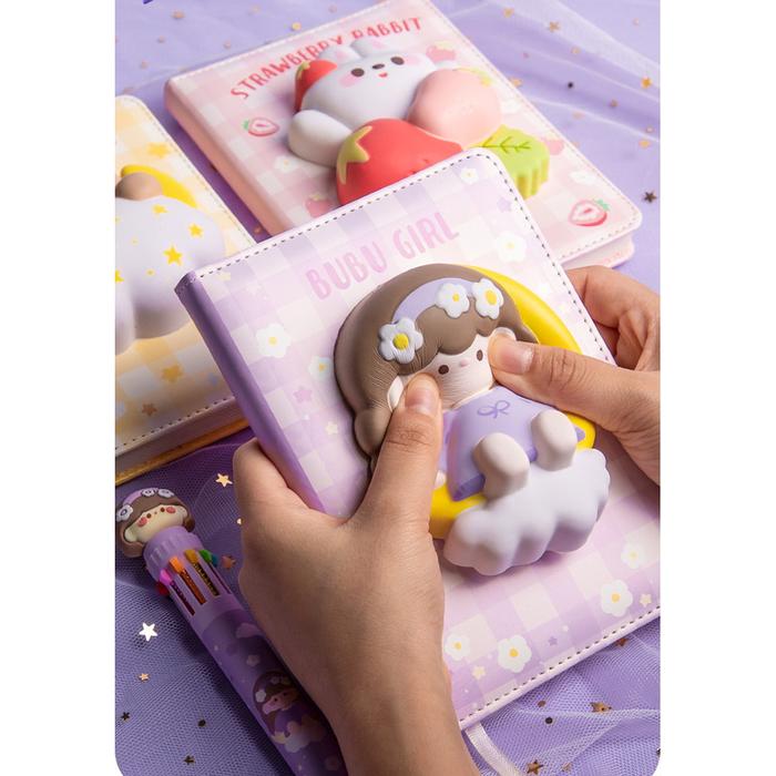 Jual Buku Notebook Squishy Set, Buku Catatan Diary Squishy 3d Kartun ...