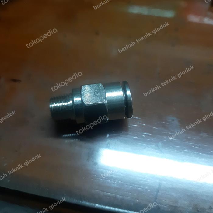 Jual MALE CONNECTOR BESI PC08-01 FITTING BESI 8MM 1/8" - Jakarta Barat - berkah teknik glodok ...