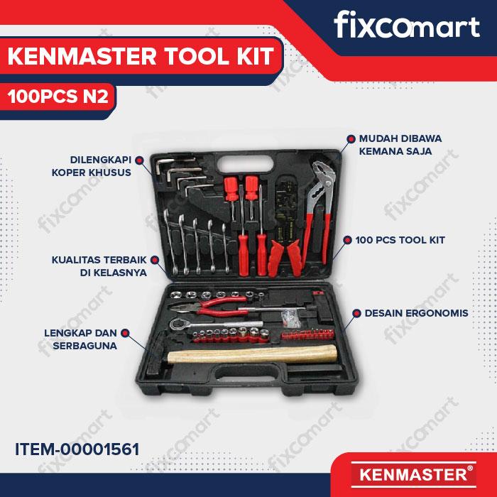 Promo Kenmaster Tool Kit 100Pcs N2 / ToolKit 100 Pcs - Jakarta Utara ...