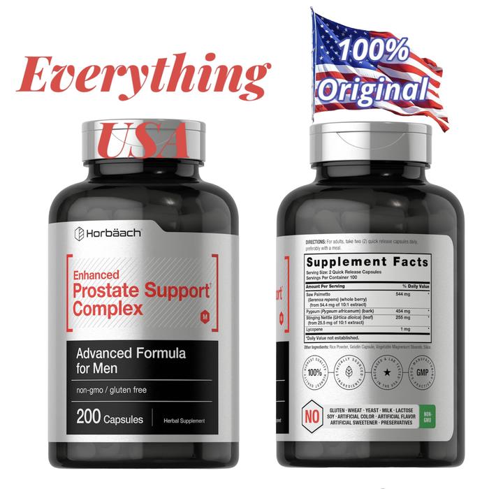 Jual Horbaach Enhanced Prostate Support Complex for Men 200 Capsules ...