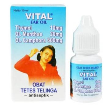 Jual VITAL EAR OIL 10 ML - OBAT TETES UNTUK TELINGA KOTOR, GATAL ...