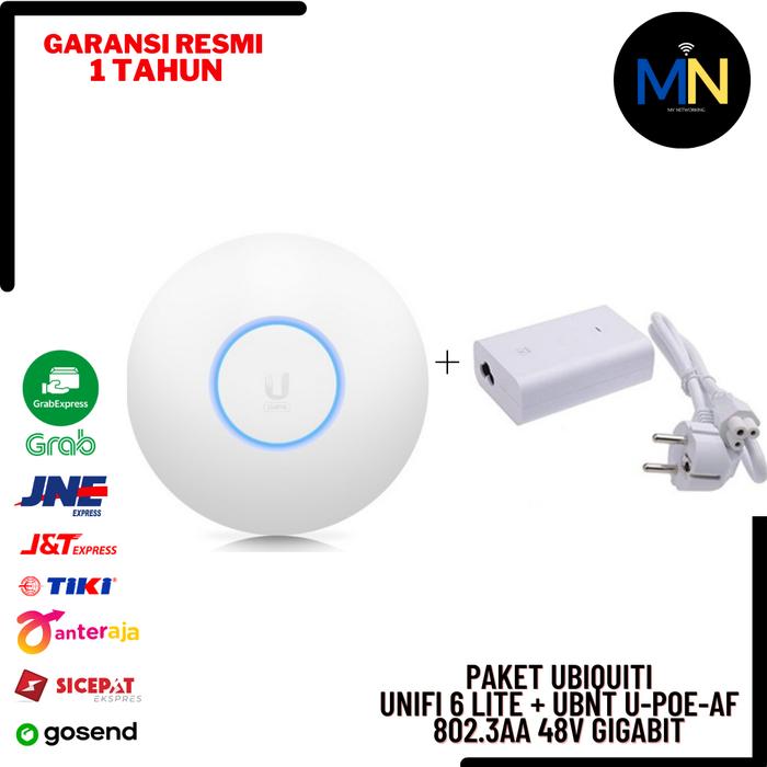 Jual Paket Ubiquity UniFi 6 Lite U6-Lite + Ubnt U-POE-AF 802.3A 48v Gigabit - Jakarta Pusat - MY ...