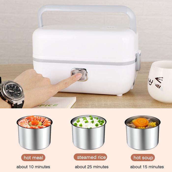 Jual Kotak Box Bento Bekal Makan Siang Elektrik Pemanas Luch Set ...
