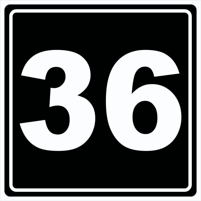 Jual Stiker Nomor Angka Custom 10x10cm Vinyl Glossy Waterproof Stiker ...