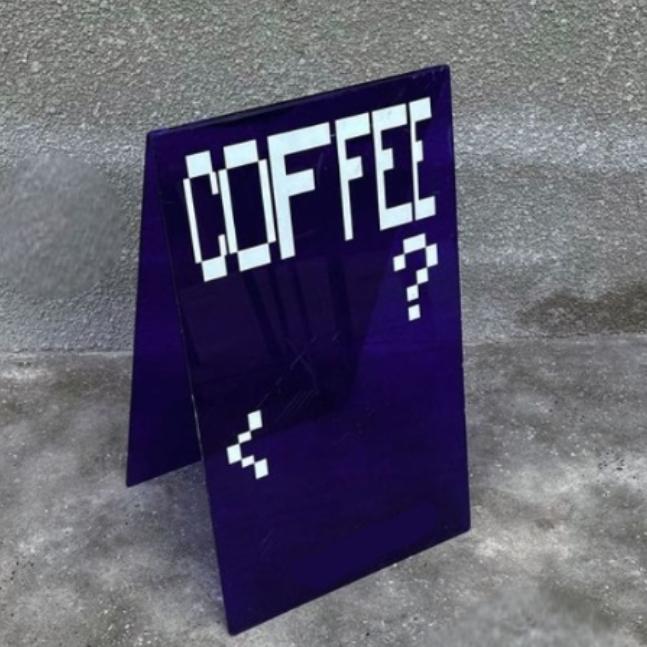 Jual stand 60cm transparant sign tanda cafe display - Kota Surabaya ...