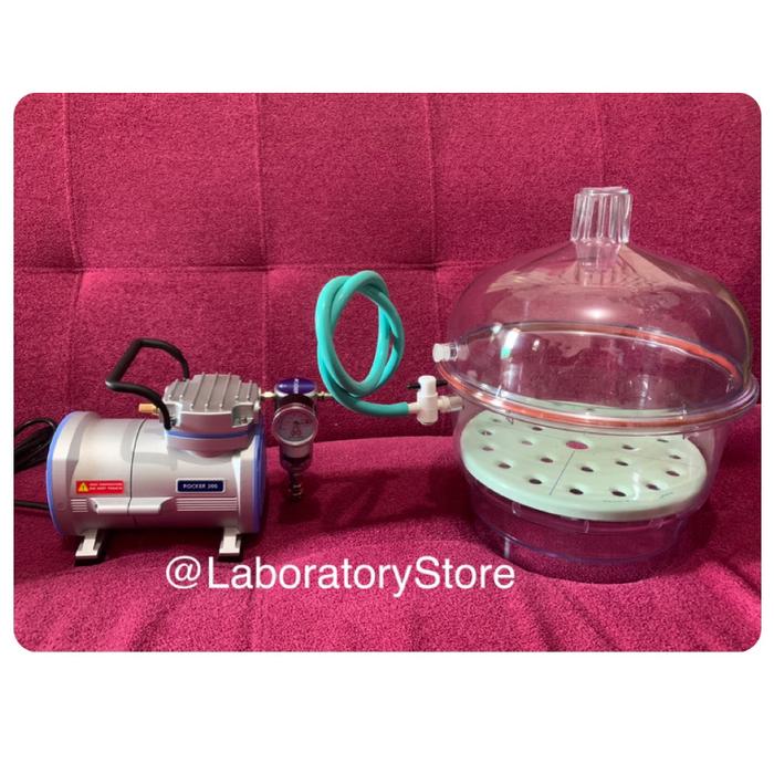Jual Vacuum Desiccator With Plate 5311-0250 Plus Vacuum Pump Rocker 300 ...