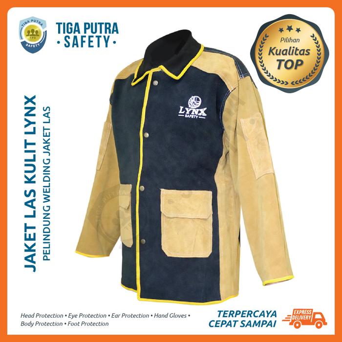 Jual Jaket Las Kulit / Welding Jacket Leather Safety Pelindung Kulit ...