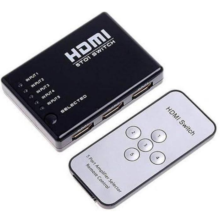 Promo HDMI SWITCH 5 PORT SUPPORT 4K ULTRA HD WITH REMOTE / HDMI ...