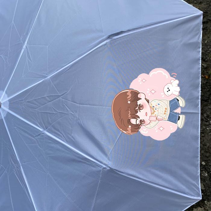Jual Payung lipat 3 NCT custom sablon kpop full color warna chibi ...