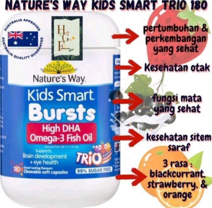 Promo Nature's Way Kids Smart DHA Triple Strength Burstlets 300mg 50s ...