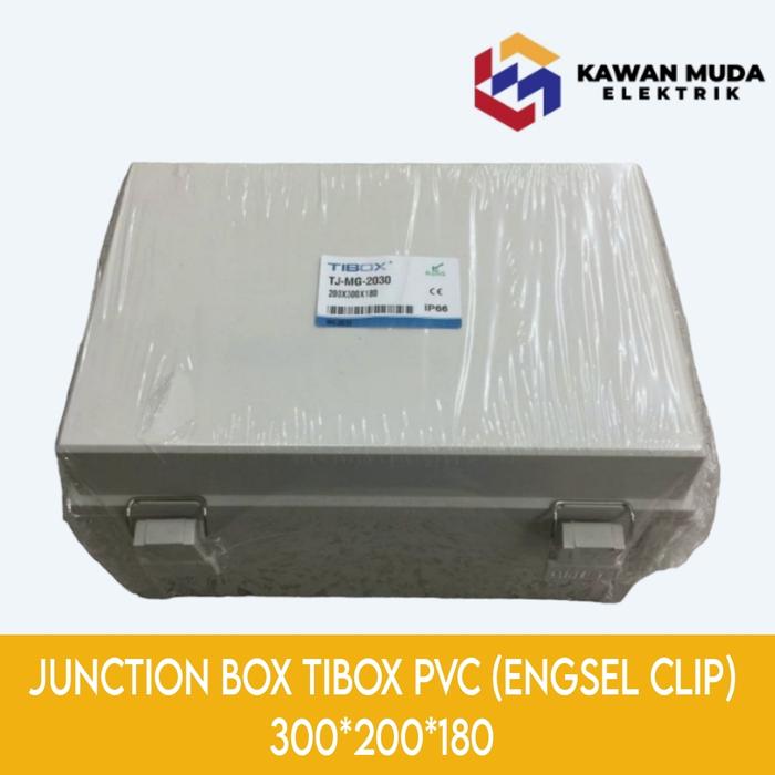 Jual JUNCTION BOX PVC (ABS) MODEL ENGSEL CLIP TIBOX 200*300*180 ...