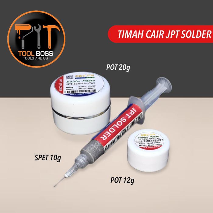 Jual TIMAH PASTA CAIR SOLDER - SOLDERING IC SMD PCB LED - pot besar 20 ...