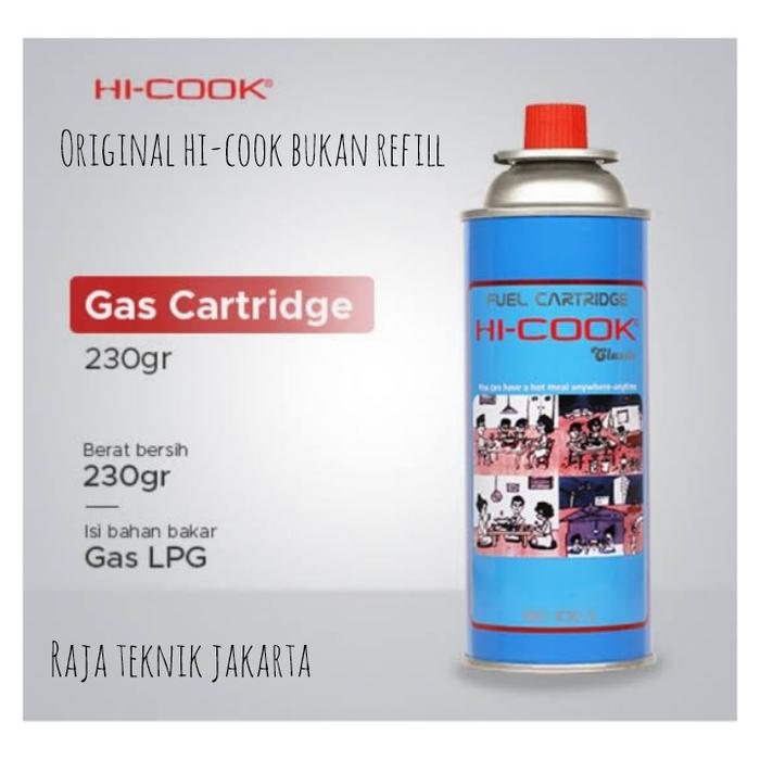 Jual Hi Cook Gas Kaleng Cartridge 230G/ HiCook Las& Kompor Portable/Hi ...