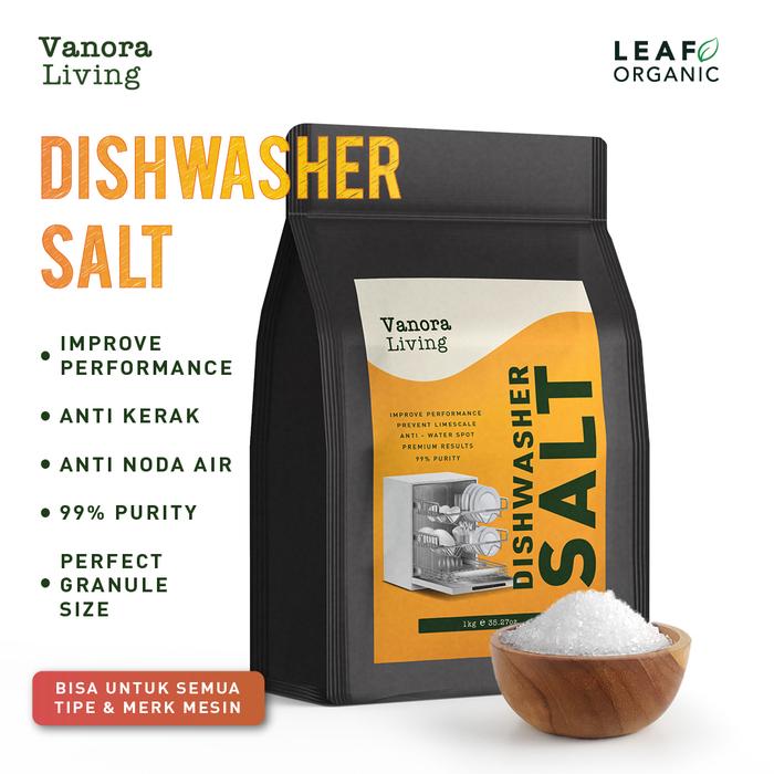 Promo VANORA Premium Dishwasher Salt 1kg Garam mesin cuci piring ...