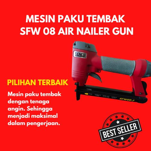 Jual SENCO Mesin Paku Tembak Steples Angin SFW 08-J Air Nailer Stapler ...