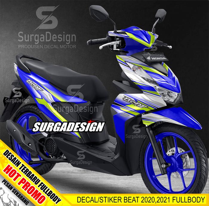 Promo DECAL BEAT 2020 2021 2022 2023 FULL BODY - Biru, STANDART - Kab ...