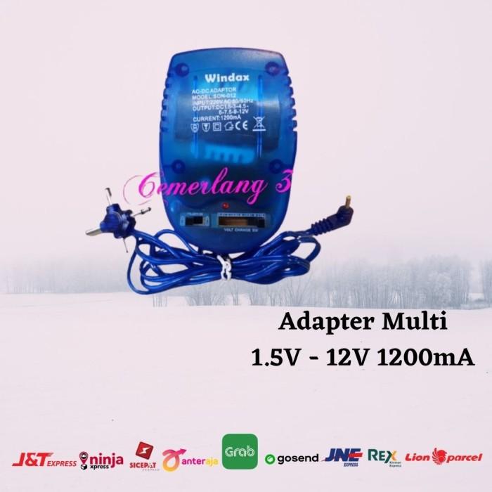 Jual 1200mA Adjustable Charger AC DC Universal Adaptor Multi Adapter 1. ...