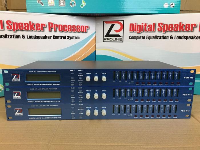 Jual Speaker Management PASLINE PSM448 PSM-448 DLMS 4 IN 8 OUT ORIGINAL ...