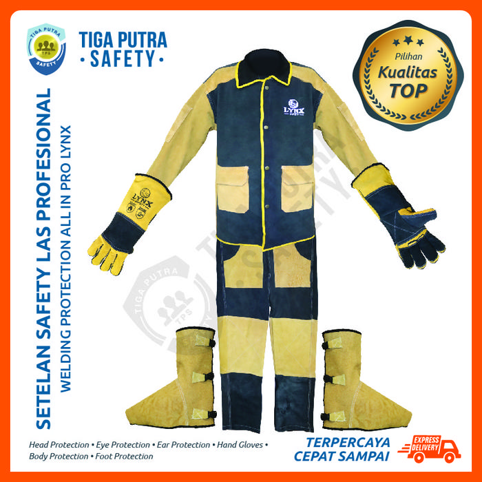 Jual Paket Wearpack Profesional Pelindung Las / Welding Protection All ...