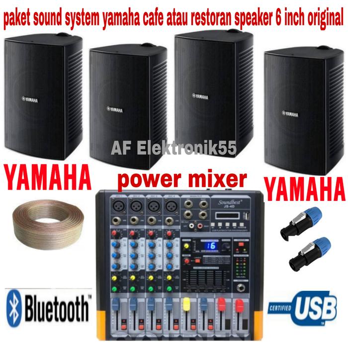 Jual Paket Sound System Yamaha 4 Unit Speaker + Power Mixer Original - Jakarta Barat - AF ...