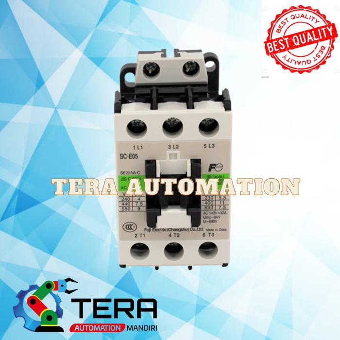 Jual Magnetic Contactor SC E05 coil 220VAC Fuji - Jakarta Utara - Tera ...