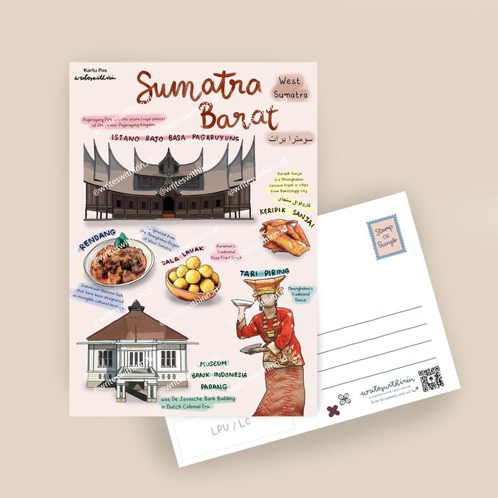 Jual (writeswithirin) Kartu Pos/ Postcard Rangkuman Daerah Indonesia ...