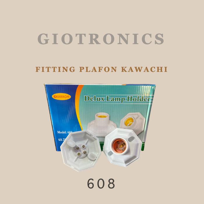 Jual Fitting Plafon E27 Kawachi Tipe 608 Fitting Duduk Fitting Tempel ...