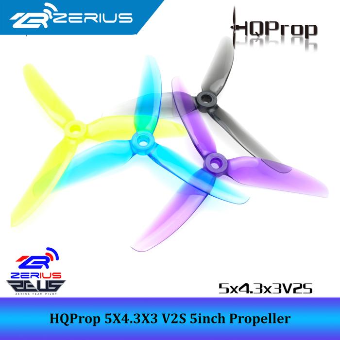 Jual Hqprop Freestyle Prop 5x4.3x3 V2s 5inch Propeller Hq Prop - Grey ...