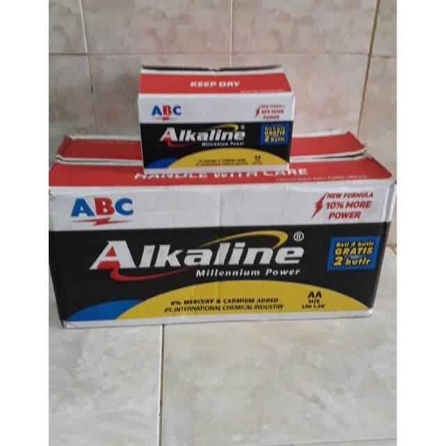 Jual Baterai / Batre ABC Alkaline AA / A2 (4+2) isi 6 LR6 1 Dus 72 Card ...