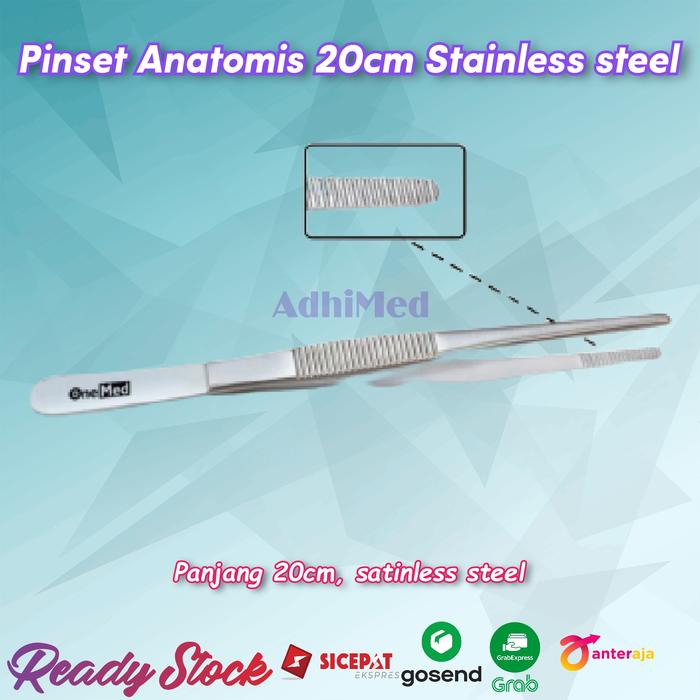 Jual pinset anatomi 20cm pinset anatomis 20cm stainless steel - Kab ...