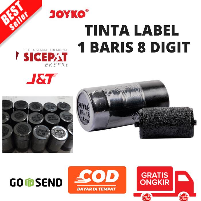 Jual [BAYAR DI TEMPAT] Tinta label joyko 1 Baris 8 digit Tinta Harga ...