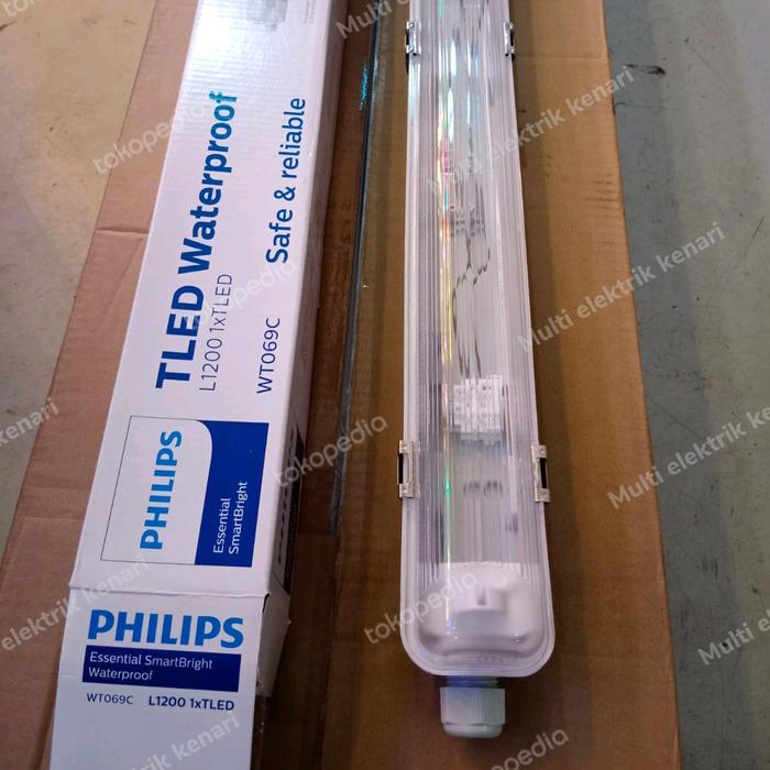 Jual kap waterproof Philips 120cm 1x16 watt + lampu tl led 16W Philips - Jakarta Pusat - multi ...