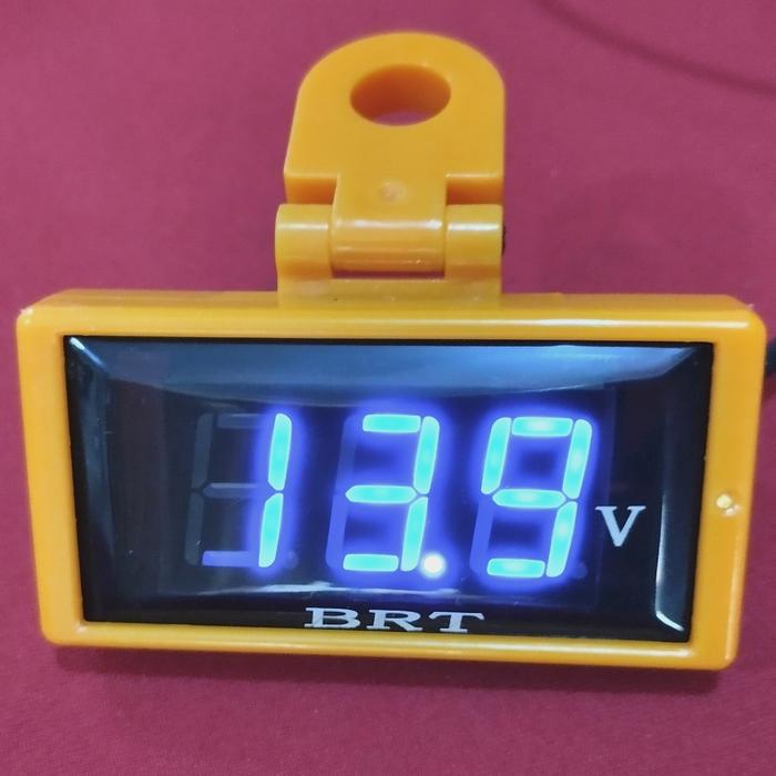 Promo VOLTMETER digital BRT LED slim waterproof 2 breket spion motor N ...