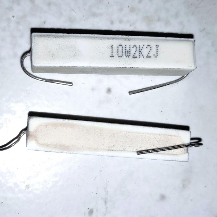 Jual R 10W 2k2 ohm 10watt R10W 2.2kohm 2.2K ohm Resistor Kapur 10watt ...