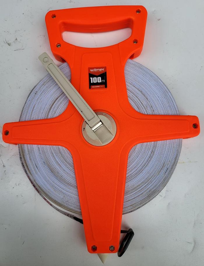Promo Meteran Rol Tancap Fiber 100M WILMER 100 METER KAIN Tanah Gulung ...