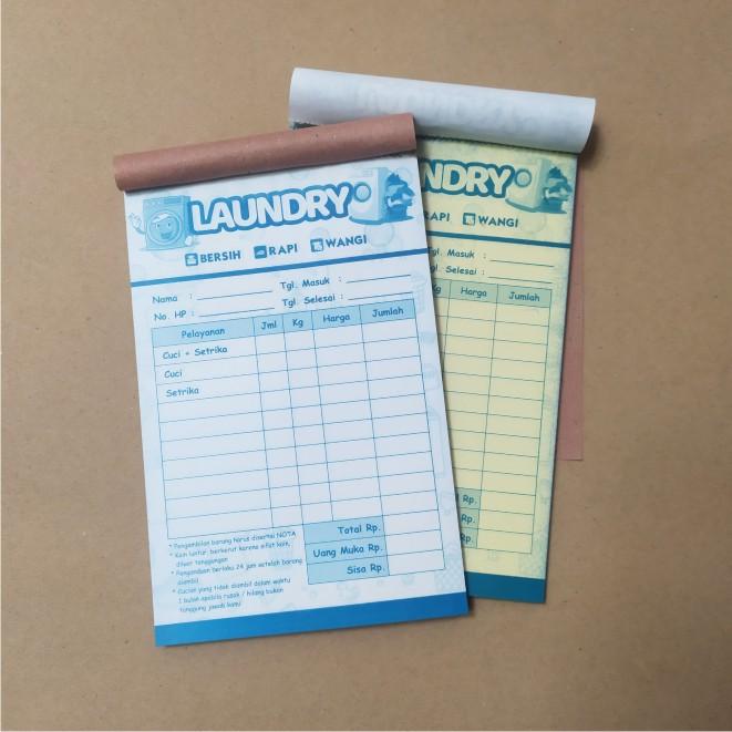 Jual Nota Laundry 2 Ply Kwitansi Loundry Kuitansi Struk Londri Baju ...