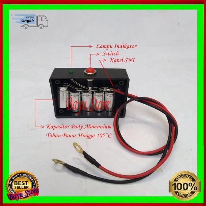 Jual Best Product!!! Kapasitor Bank Aki Motor-Stabilizer Aki Motor ...