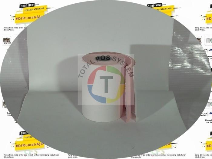 Jual Kertas Kasir Paper Roll Ukuran 75 x 65 2Ply - putih merah 75x65mm ...