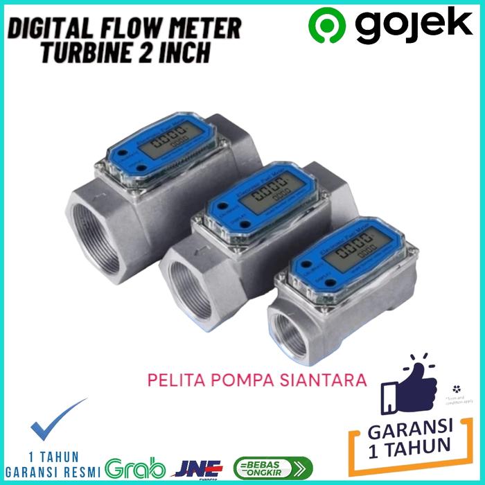 Jual DIGITAL FLOW METER TURBINE 2 INCH FLOW METER SOLAR/AIR DIGITAL 2 ...
