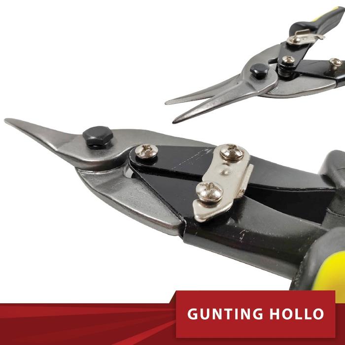 Jual Gunting Baja Ringan Stainless Steel Gunting Hollo Rubber Grip 10 ...